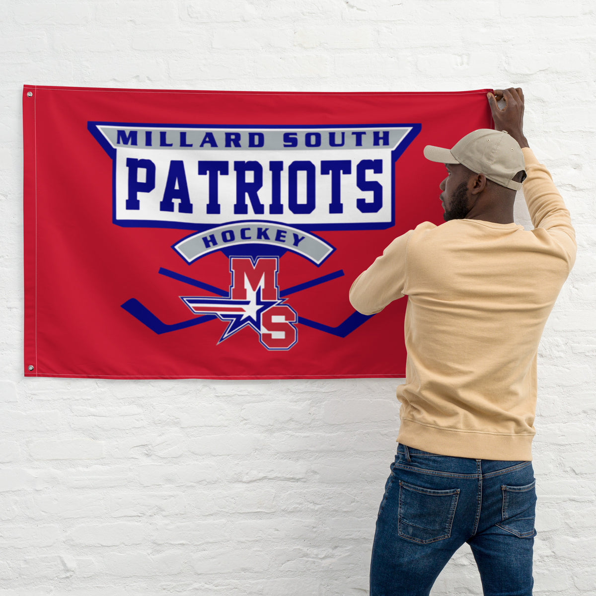 Millard South Hockey Gameday Flag 3’x5’ – Yeti Print Company